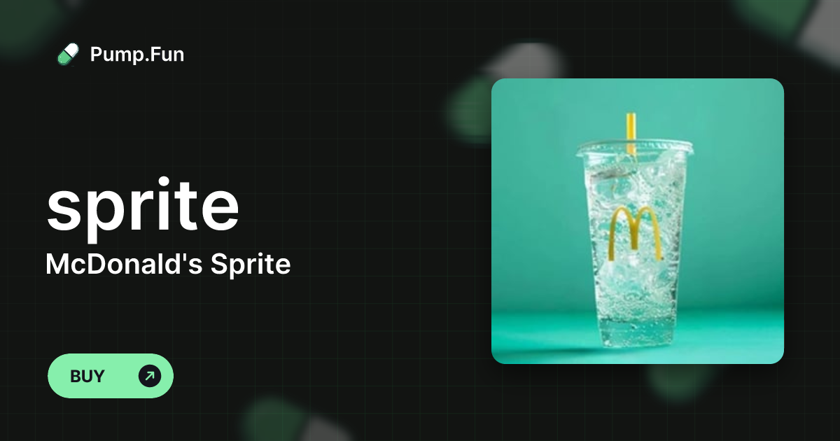 McDonald's Sprite (sprite) - Pump
