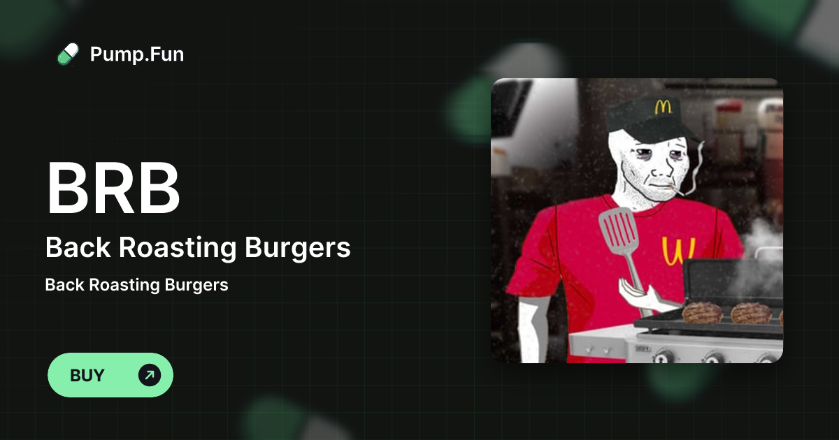 Back Roasting Burgers (BRB) - Pump