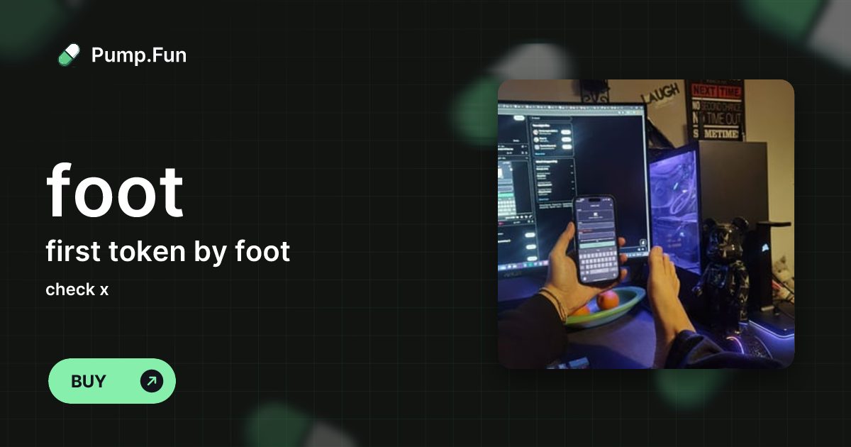 first token by foot (foot ) - Pump