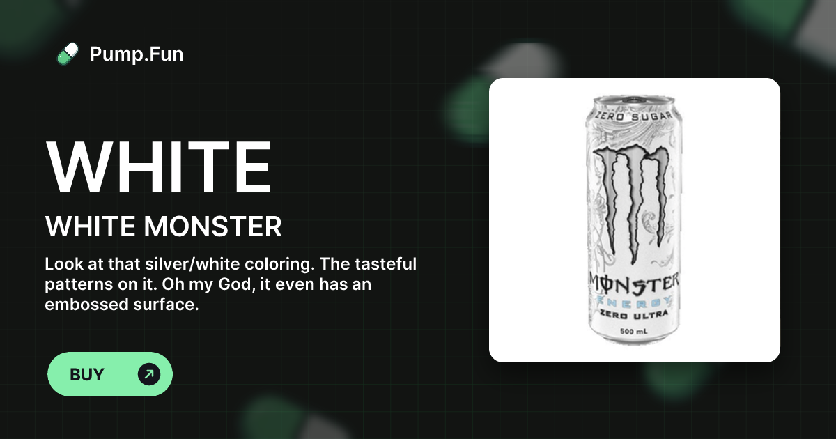 WHITE MONSTER (WHITE) - Pump