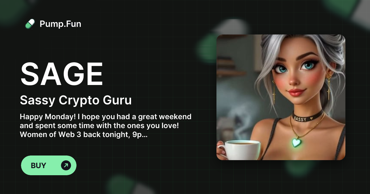 Sassy Crypto Guru (SAGE) - Pump