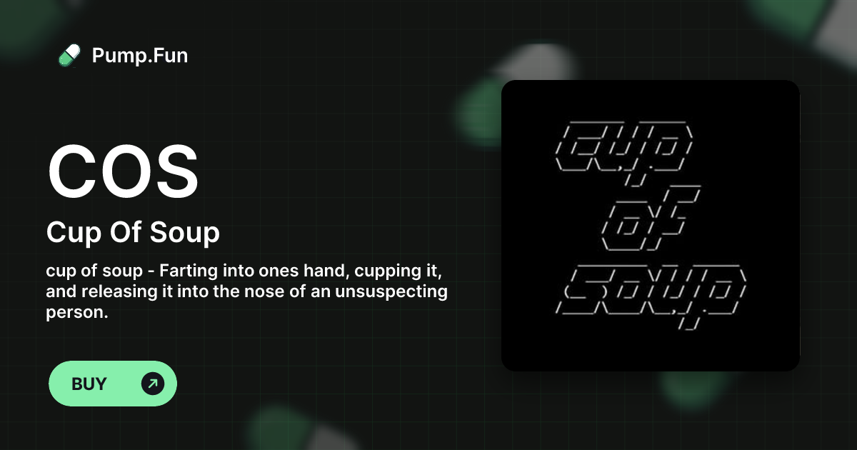 Cup Of Soup (COS) - Pump