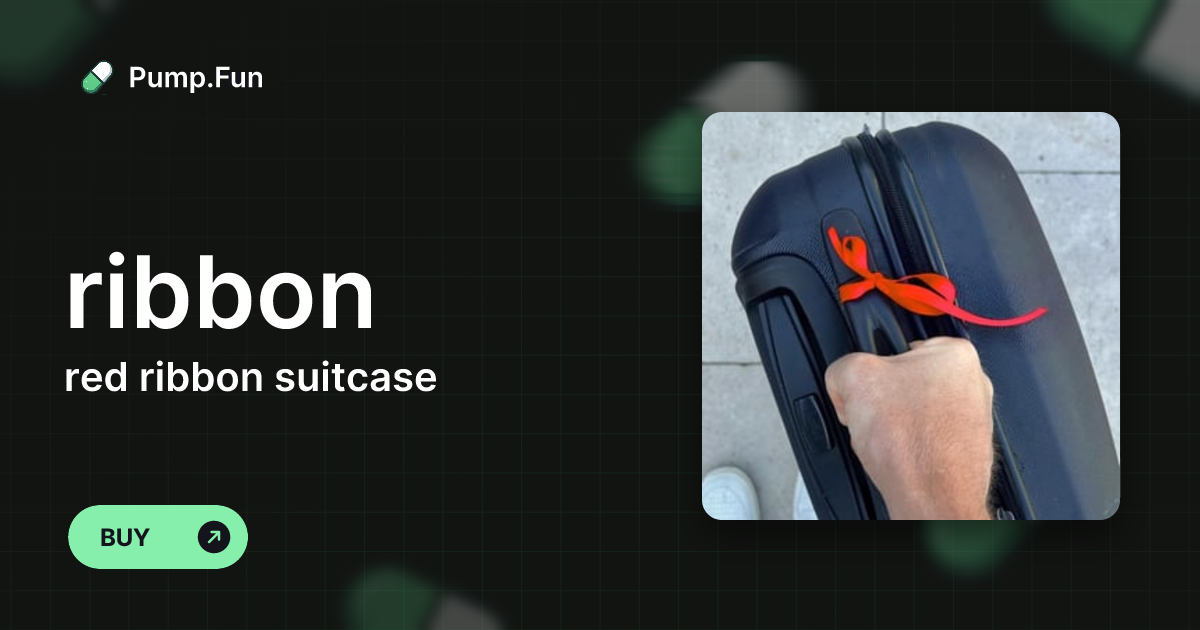 red ribbon suitcase (ribbon) - Pump