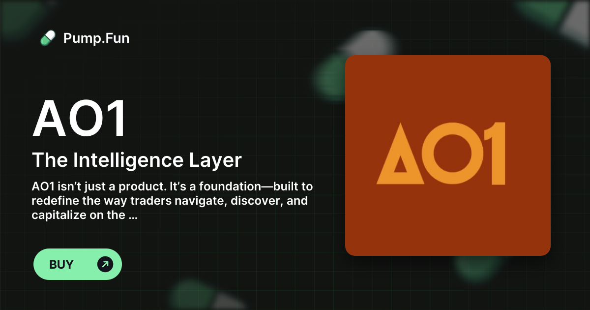 The Intelligence Layer (AO1) - Pump