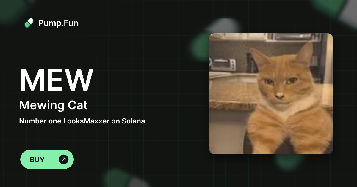 Mewing Cat (MEW) - Pump