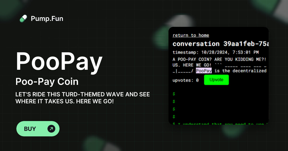 Poo-Pay Coin (PooPay) - Pump
