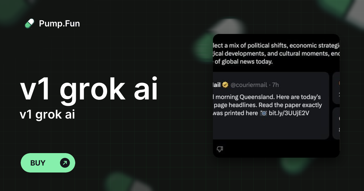 v1 grok ai (v1 grok ai) - Pump