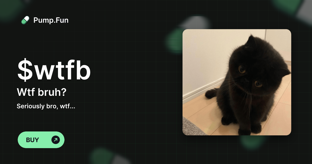 Wtf bruh? ($wtfb) - Pump