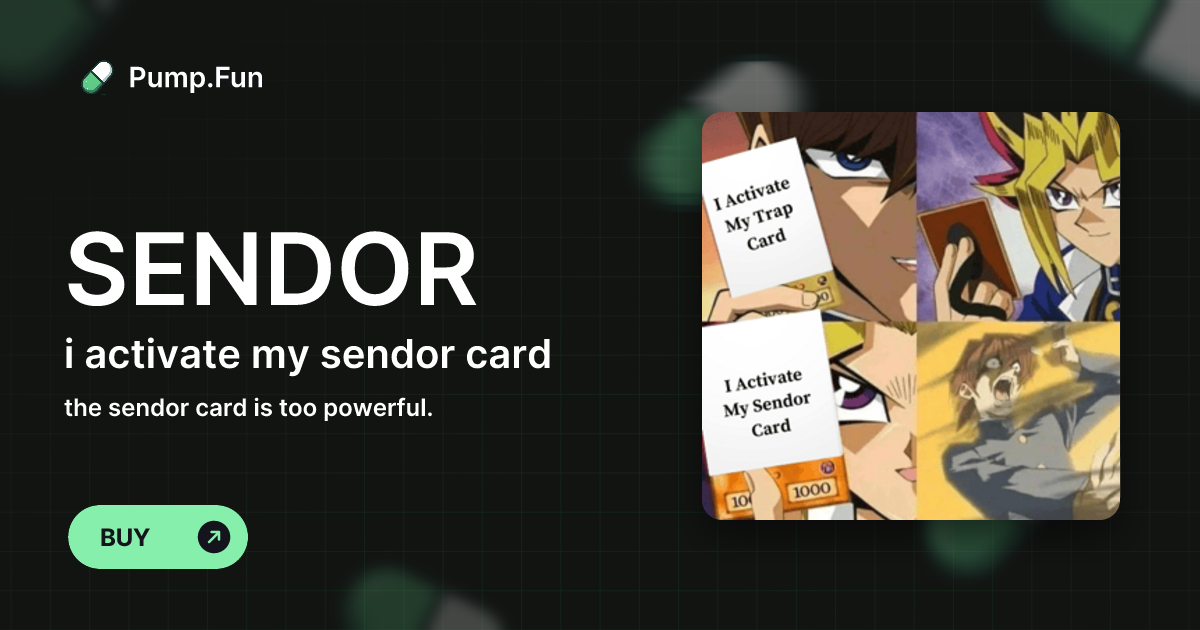i activate my sendor card (SENDOR) - Pump
