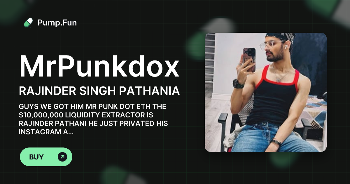 RAJINDER SINGH PATHANIA (MrPunkdox) - Pump