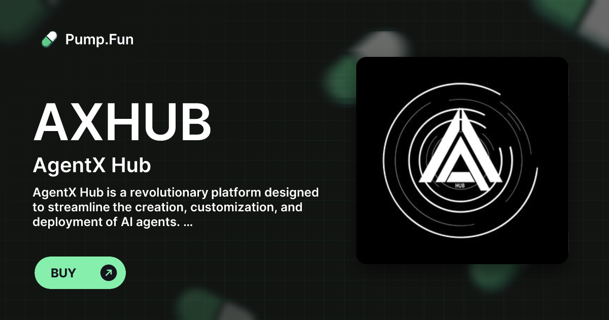AgentX Hub (AXHUB) - Pump