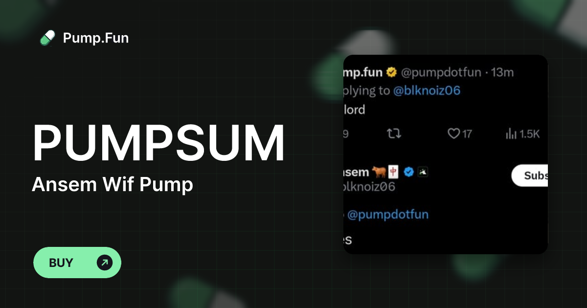 Ansem Wif Pump (PUMPSUM) - Pump
