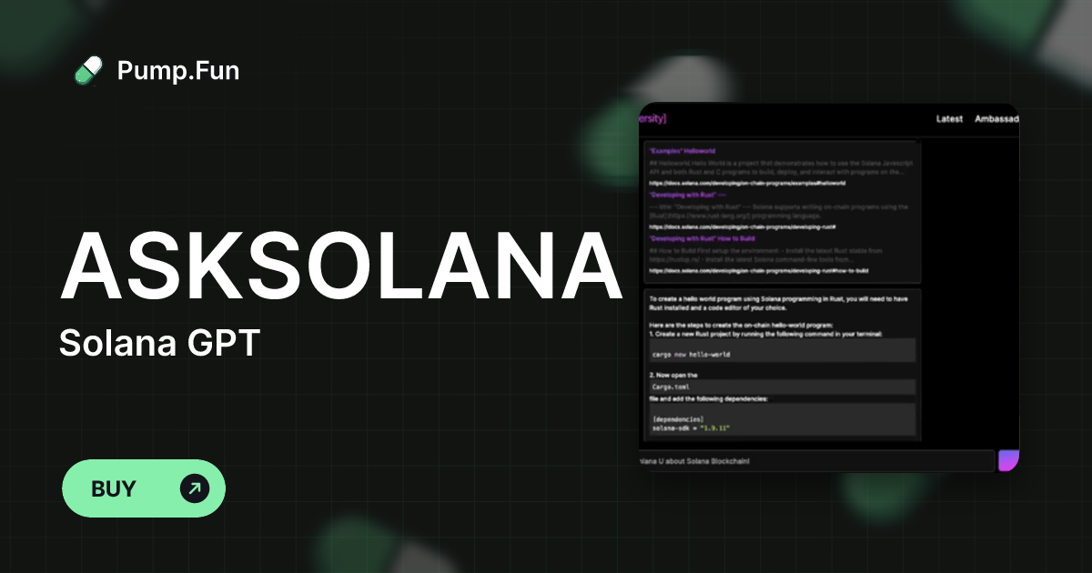 Solana GPT (ASKSOLANA) - Pump