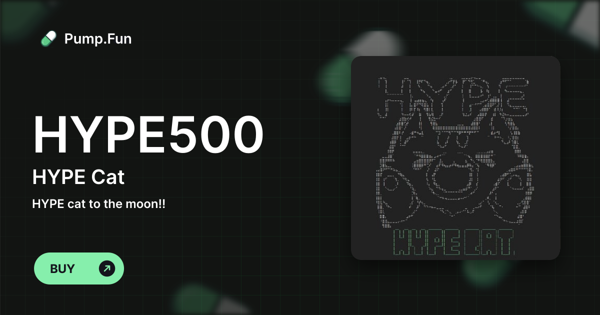 HYPE Cat (HYPE500) - Pump