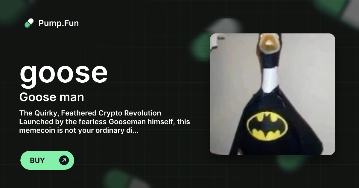 Goose man (goose) - Pump