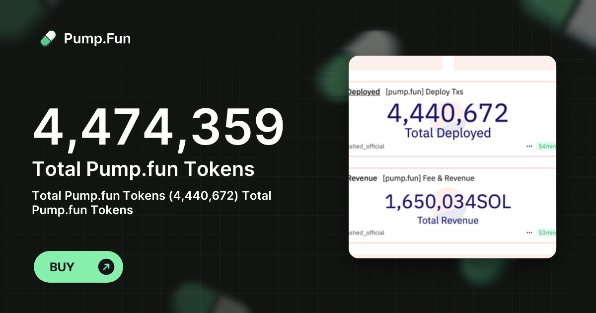 Total Pump.fun Tokens (4,474,359) - Pump
