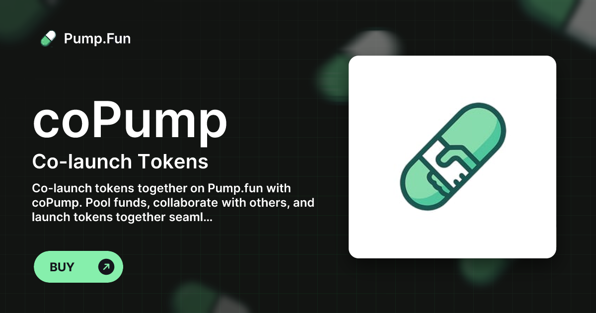 Co-launch Tokens (coPump) - Pump