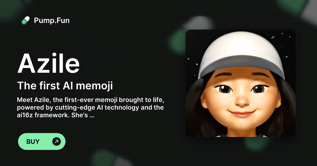 The first AI memoji (Azile) - Pump