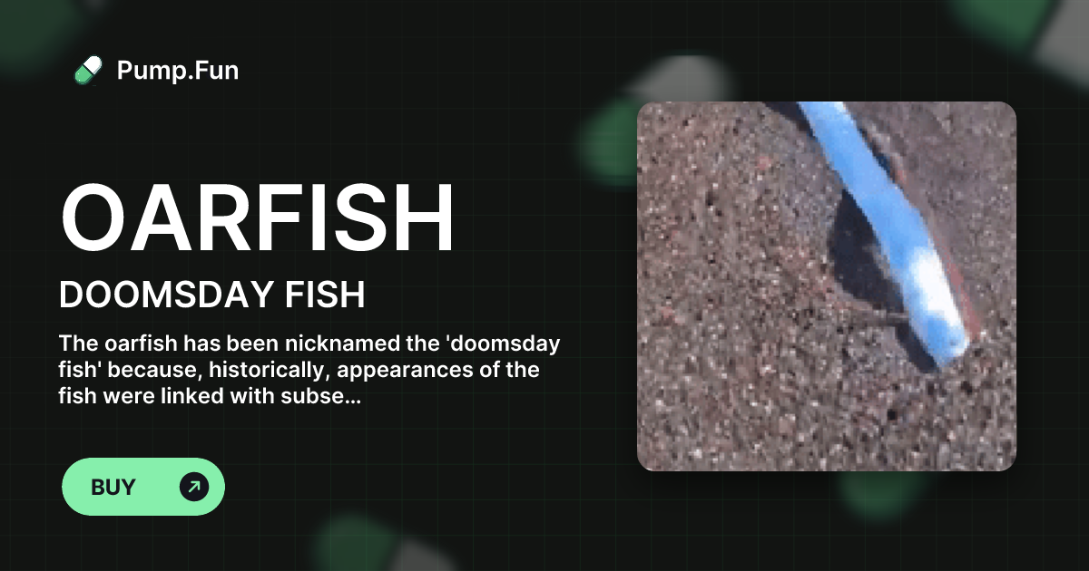 DOOMSDAY FISH (OARFISH) - Pump