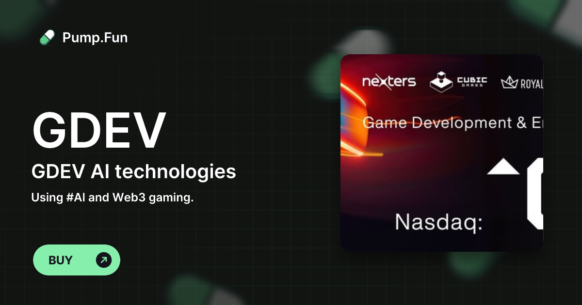 GDEV AI technologies (GDEV) - Pump