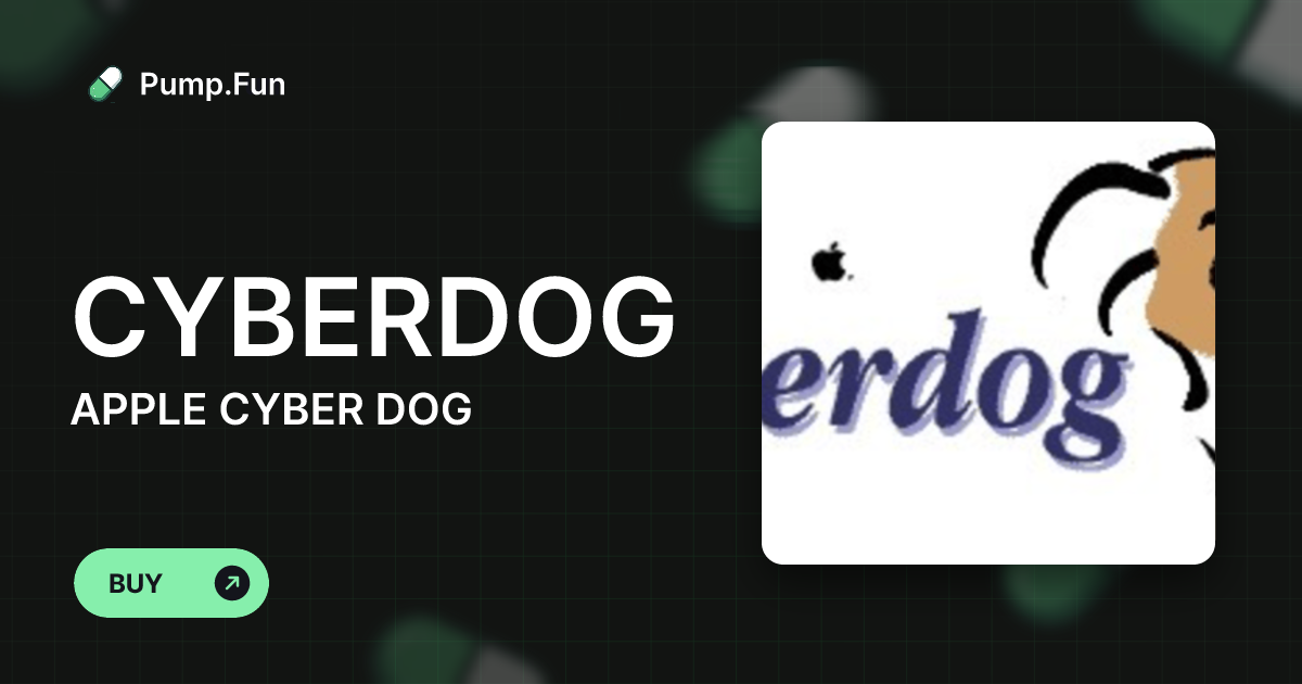 APPLE CYBER DOG (CYBERDOG) - Pump