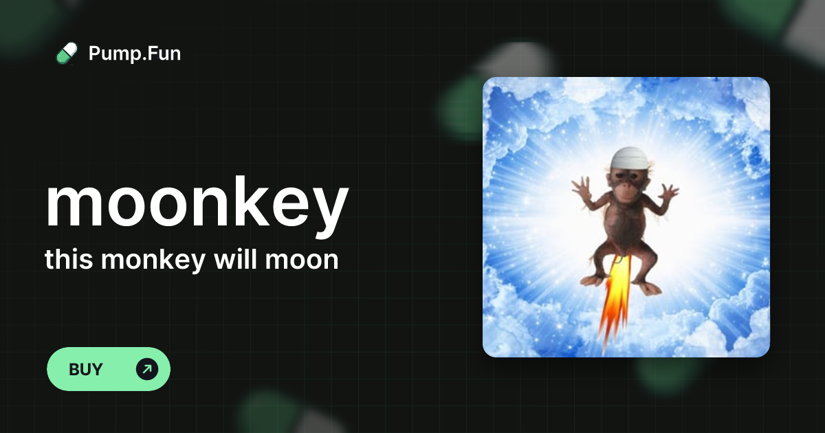 this monkey will moon (moonkey) - Pump