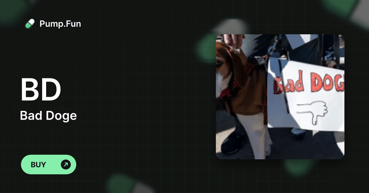 Bad Doge (BD) - Pump