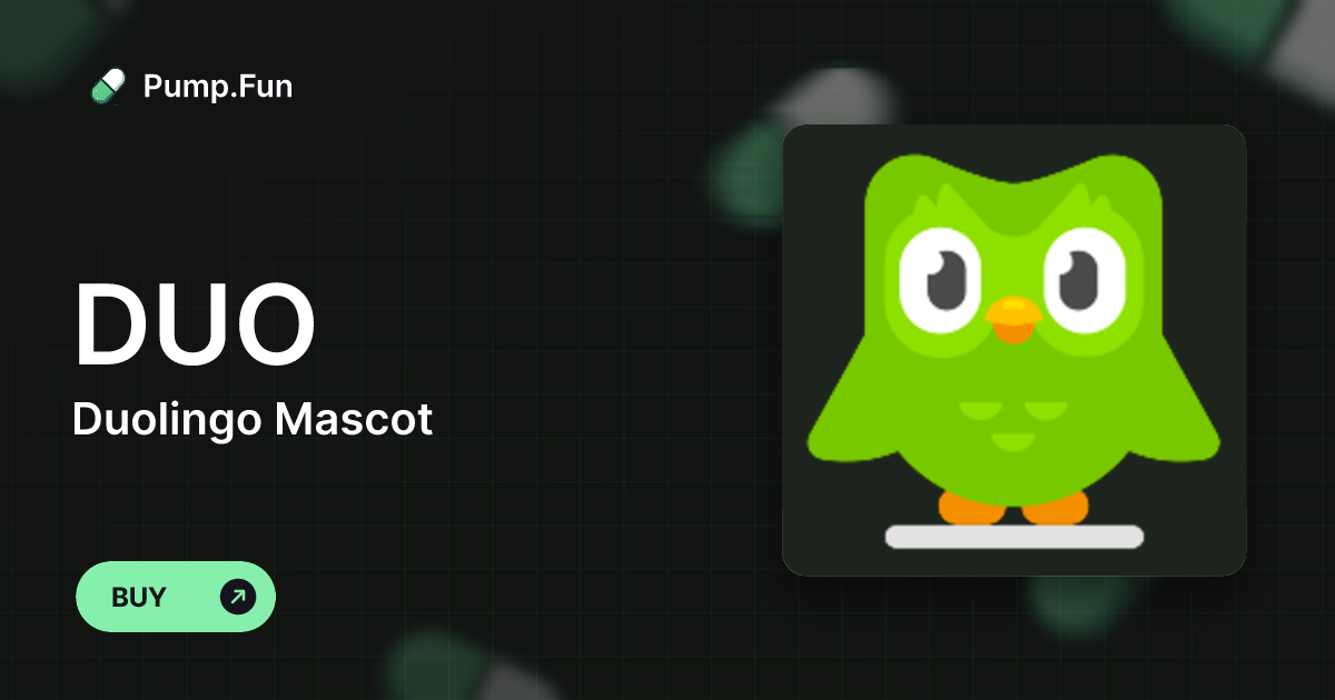 Duolingo Mascot (DUO) - Pump